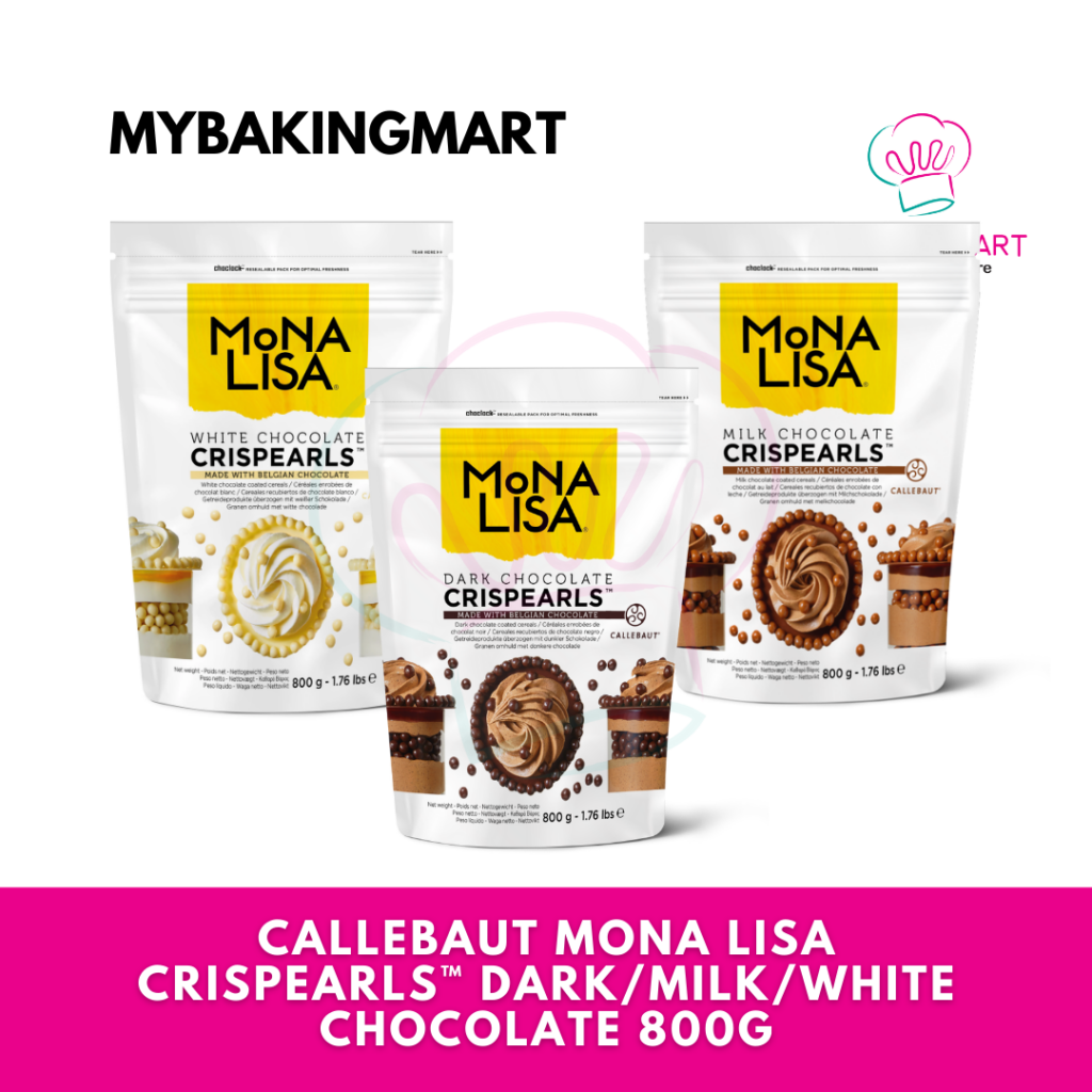 Callebaut Crispearls™ Mona Lisa Dark / Milk / White Chocolate 800g ...